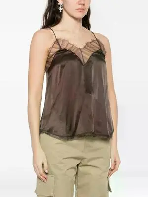IRO PARIS Berwyn Lace Trim Blouse