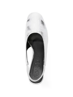 AeydĒ Dua Slingback Pumps - Silver