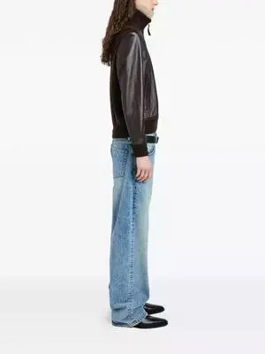 Proenza Schouler White Label Elenora Panelled Leather Jacket - Brown