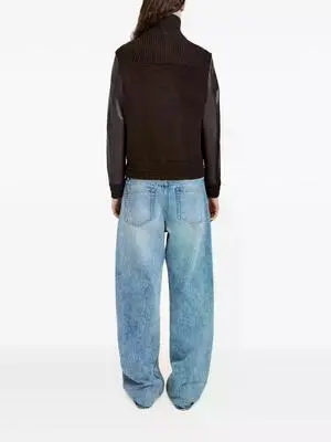 Proenza Schouler White Label Elenora Panelled Leather Jacket - Brown