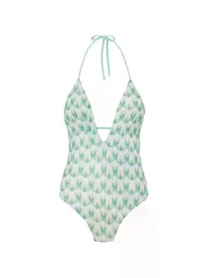 Missoni Floral-pattern One-piece Swimsuit - White