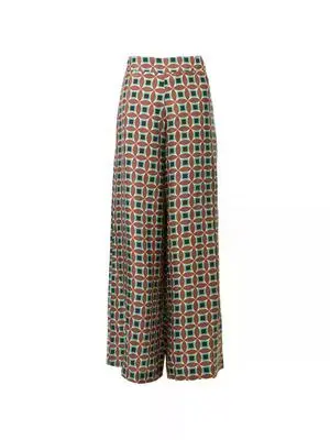 Biyan Geometric-pattern Trousers