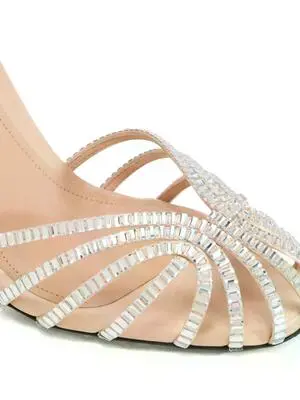 ALEVI MILANO 110mm Penelope Kim Heeled Sandals - Neutrals