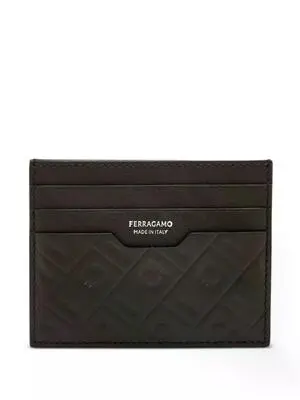 FERRAGAMO Monogram Cardholder - Brown