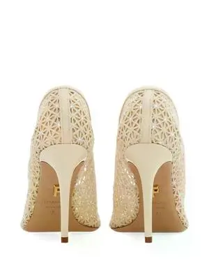 FERRAGAMO Macramé Pumps - Neutrals