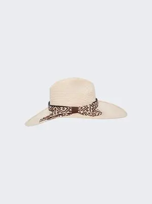 Johanna Ortiz Wide Brim Hat - Beige