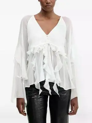 Bardot V Neck Blouses
