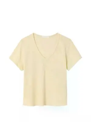 American Vintage Sonoma V-neck T-shirt - Neutrals