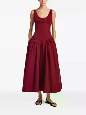 Proenza Schouler White Label Kendall Gathered Dress - Red
