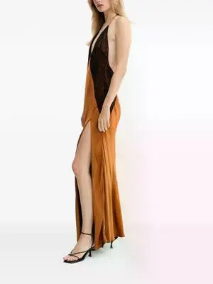 Bardot Lace Detail Split Maxi Dress