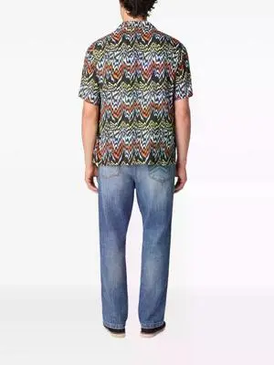 Missoni Bowling Shirt With Abstract Zigzag Print