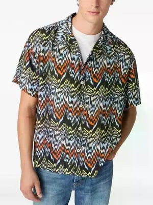 Missoni Bowling Shirt With Abstract Zigzag Print