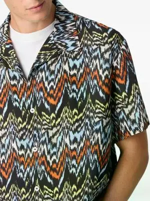 Missoni Bowling Shirt With Abstract Zigzag Print