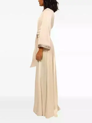 BARUNI Zayna Embroidered Maxi Dress - Neutrals