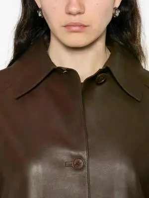 P.a.r.o.s.h Buttoned Leather Jacket