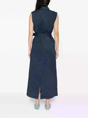 P.a.r.o.s.h Button Belt Maxi Dress
