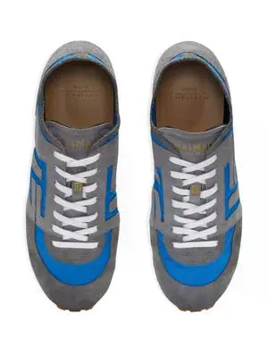 Balmain Racer Suede And Nylon Sneakers - Blue