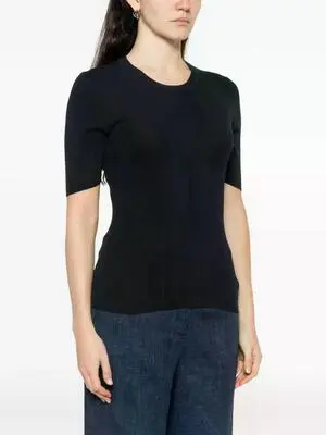 P.a.r.o.s.h Ribbed Short-sleeve T-shirt - Blue