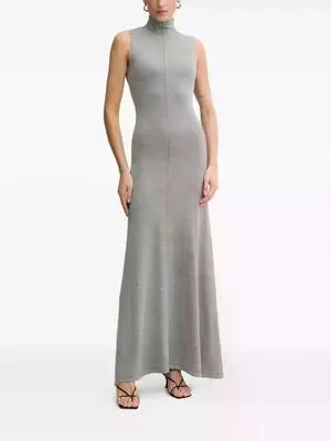 Bardot Astoria High-neck Maxi Dress - Grey
