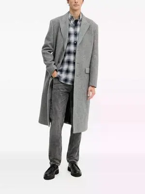 TRUSSARDI Herringbone Pattern Coat