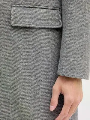 TRUSSARDI Herringbone Pattern Coat