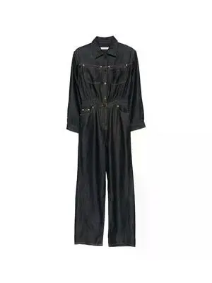 IRO PARIS Long-sleeve Denim Jumpsuit - Blue