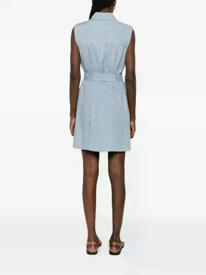 P.a.r.o.s.h Sleeveless Belted Shirt Dress
