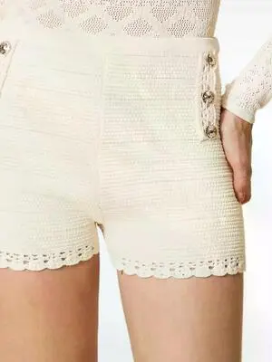 TWINSET Crochet-knit Shorts
