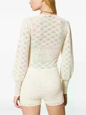 TWINSET Crochet-knit Shorts