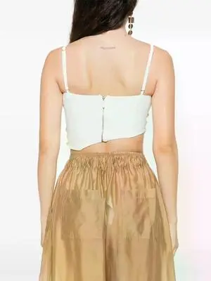 PatBO Embellished Crop Top - Neutrals
