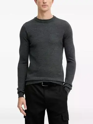 TRUSSARDI Textured Crewneck Jumper
