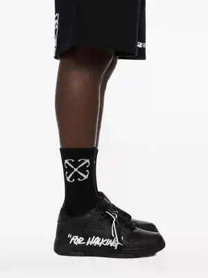 Off-White Lettering-print Tag Sneakers