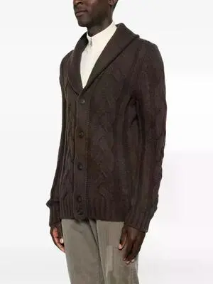 BARBA NAPOLI Cable-knit Buttoned Cardigan