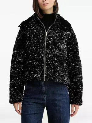 FRACOMINA Sequin-embellished Zip-up Jacket