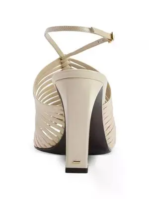 GIUSEPPE ZANOTTI Jane Square-toe Sandals - Neutrals