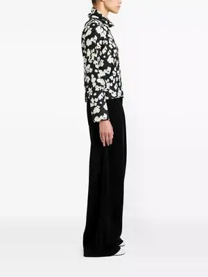 Proenza Schouler White Label Ansel Floral-print Blouse - Black