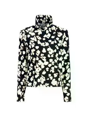 Proenza Schouler White Label Ansel Floral-print Blouse - Black
