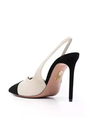 AQUAZZURA Gia Two-tone Sling Pumps
