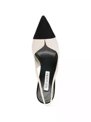 AQUAZZURA Gia Two-tone Sling Pumps