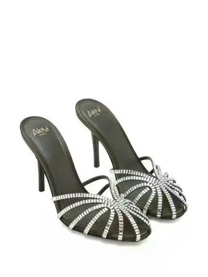 ALEVI MILANO Emily Crystal-embellished Heeled Sandals - Green