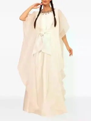BARUNI Almas Embellished Tie Maxi Dress