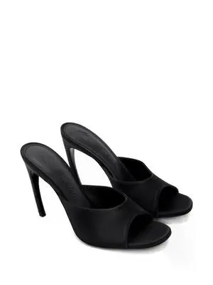 Attico Betta Stiletto Mules - Black