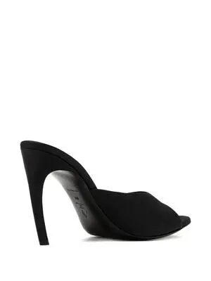Attico Betta Stiletto Mules - Black