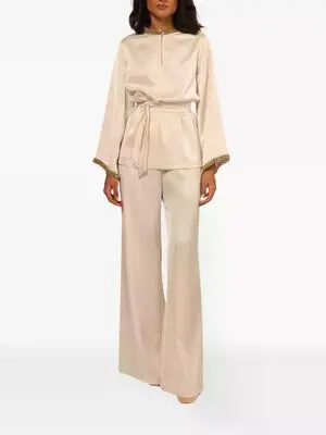 BARUNI Flared-sleeves Blouse And Trousers Set