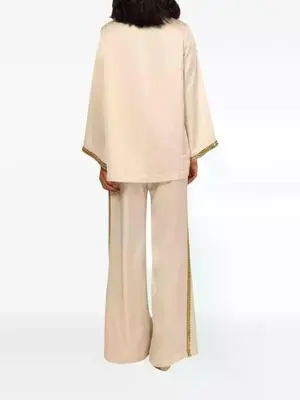 BARUNI Flared-sleeves Blouse And Trousers Set