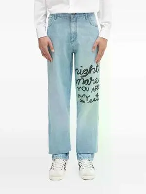 SKY HIGH FARM WORKWEAR Printed Straight Leg Jeans
