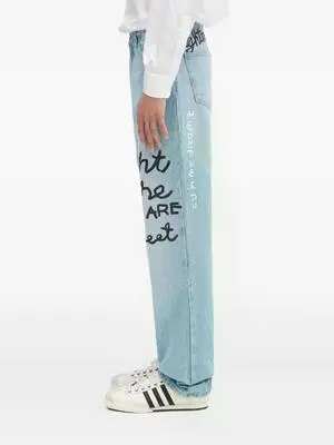 SKY HIGH FARM WORKWEAR Printed Straight Leg Jeans
