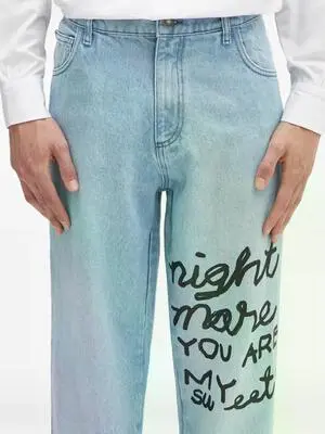 SKY HIGH FARM WORKWEAR Printed Straight Leg Jeans