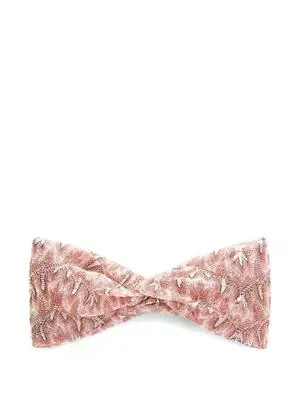 Missoni Foliage-pattern Twisted Headband - Pink