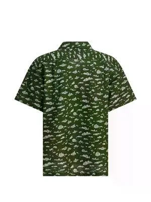 MONTBELL Buttoned Patterned Shirt - Green